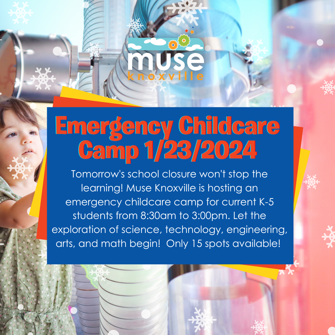 1/23/24 Emergency Childcare Camp - Muse Knoxville